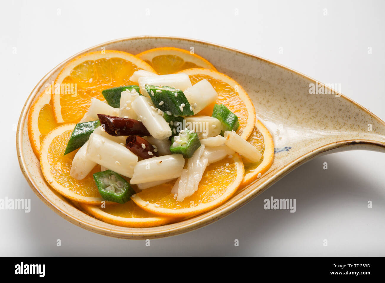 Autumn mixed with lotus root tip Stock Photo - Alamy
