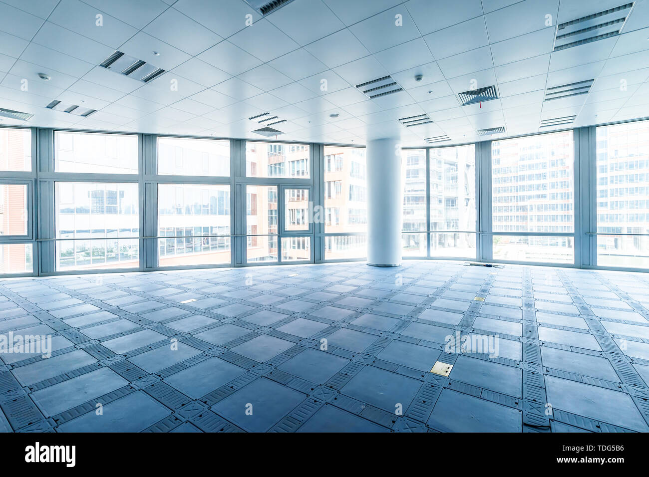 Interior of modern office building Stock Photo - Alamy