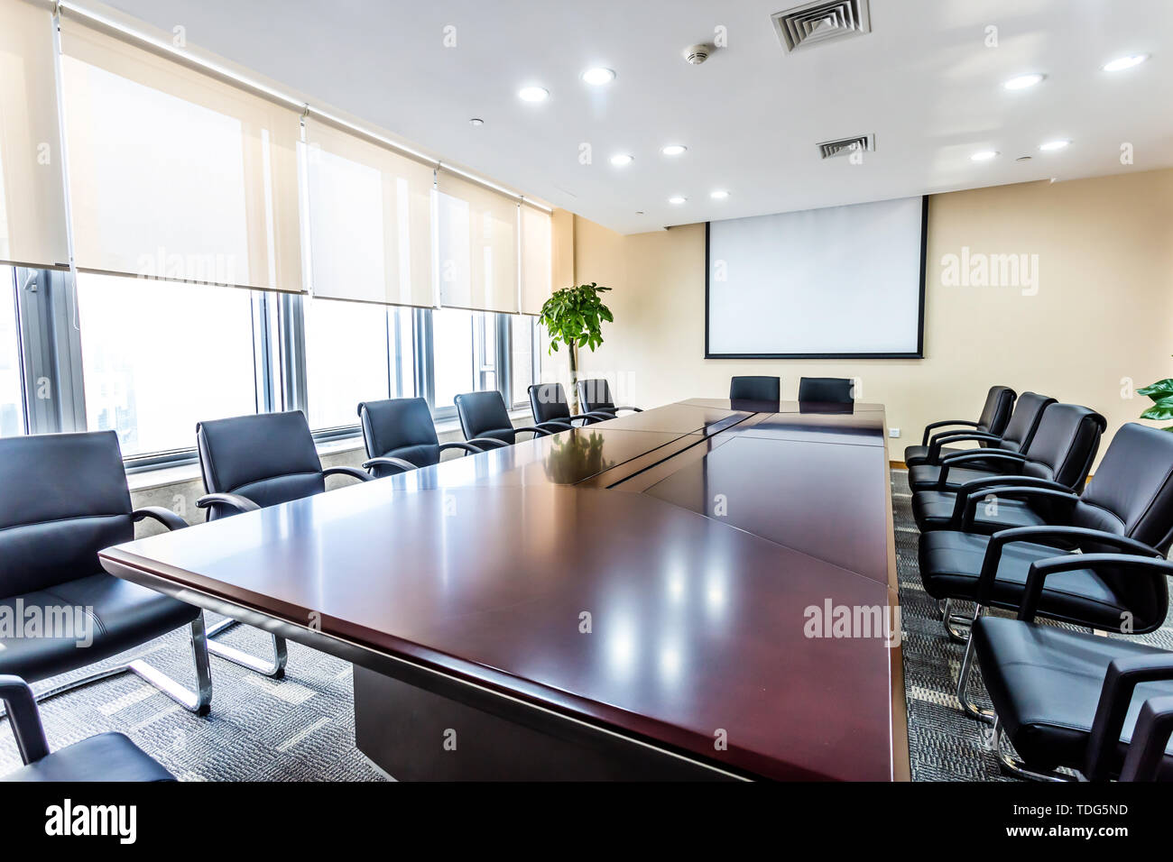 Meeting room interior Stock Photo - Alamy