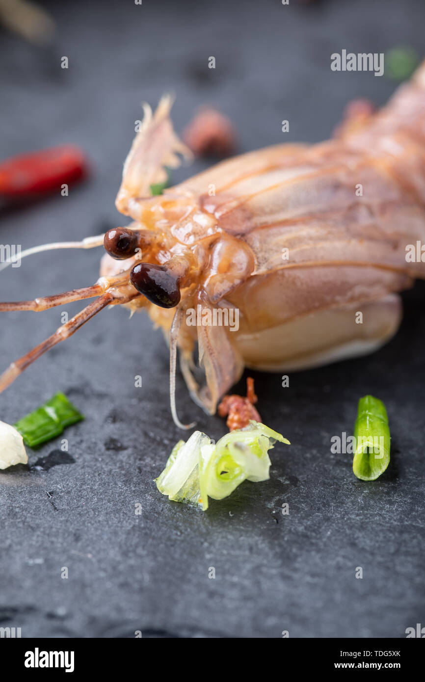 Spicy Pippi Shrimp Stock Photo - Alamy