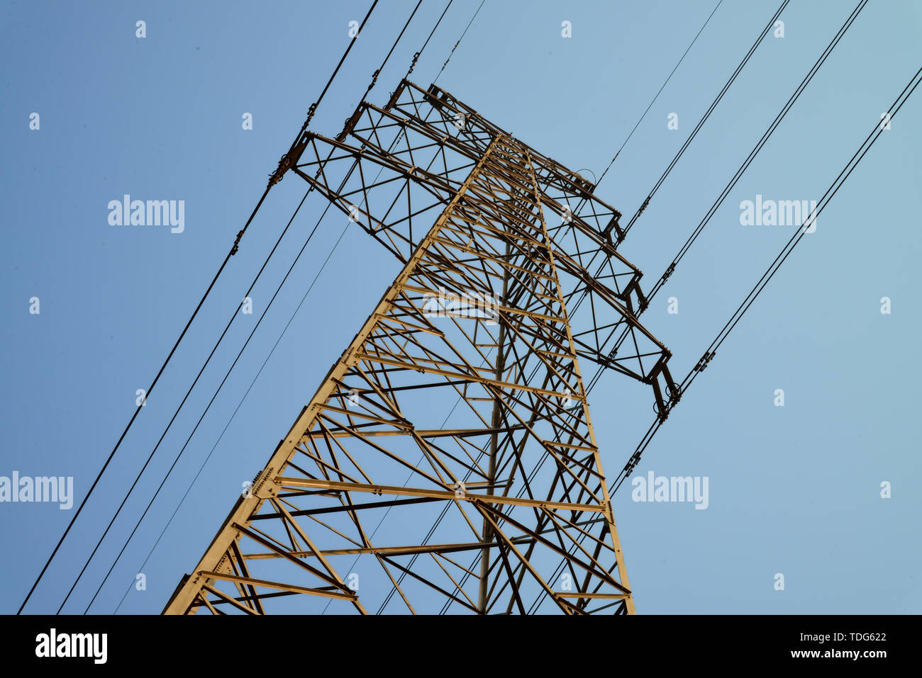 Power grid tower Stock Photo - Alamy