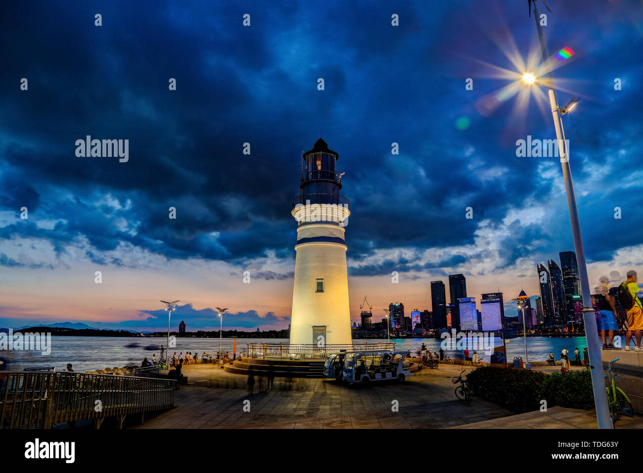 Qingdao city night view hi-res stock photography and images - Alamy