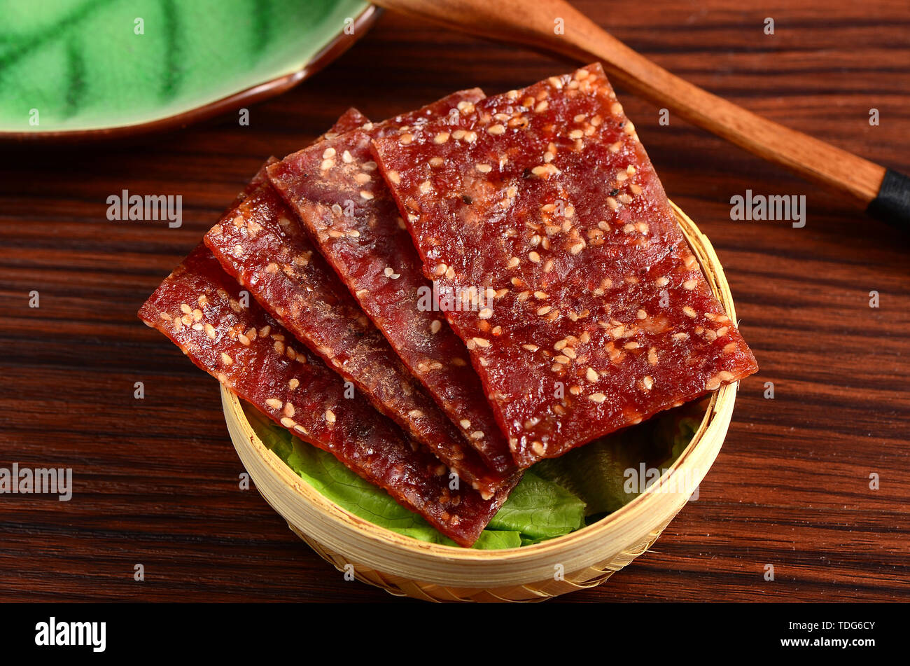 Traditional food photos, preserved pork meat Stock Photo - Alamy