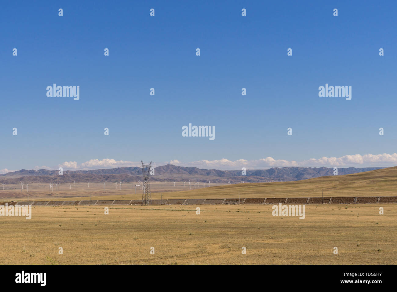 Wind turbine electric tower city hi-res stock photography and images ...