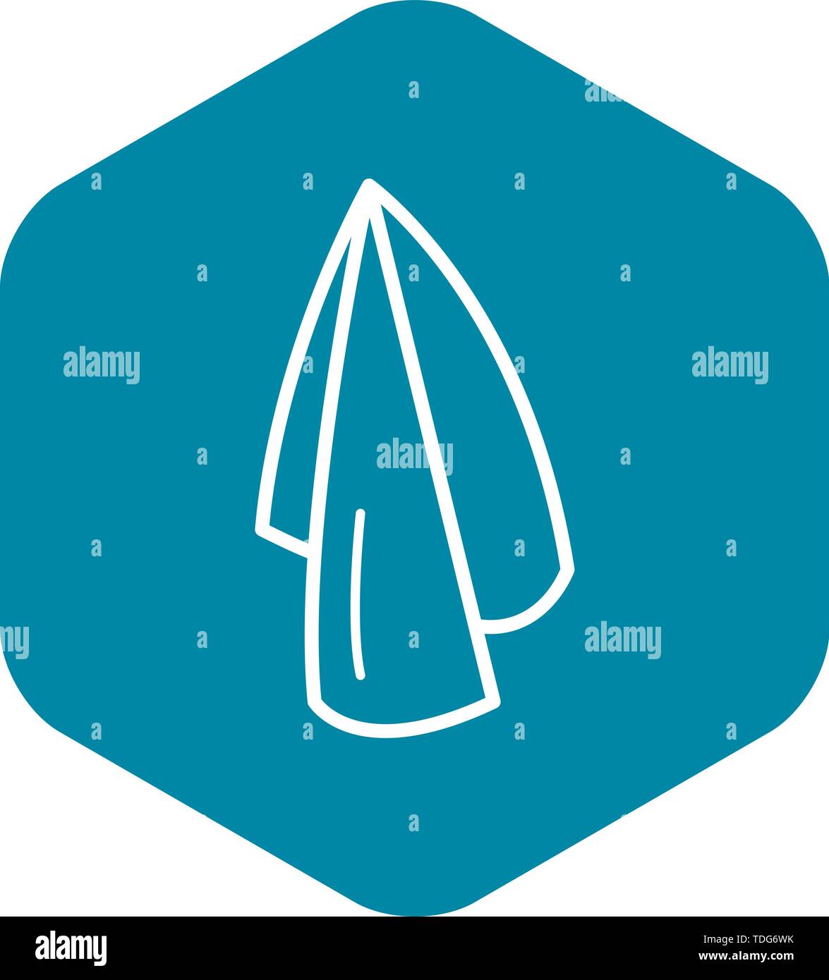 Wet towel icon, outline style Stock Vector Image & Art - Alamy