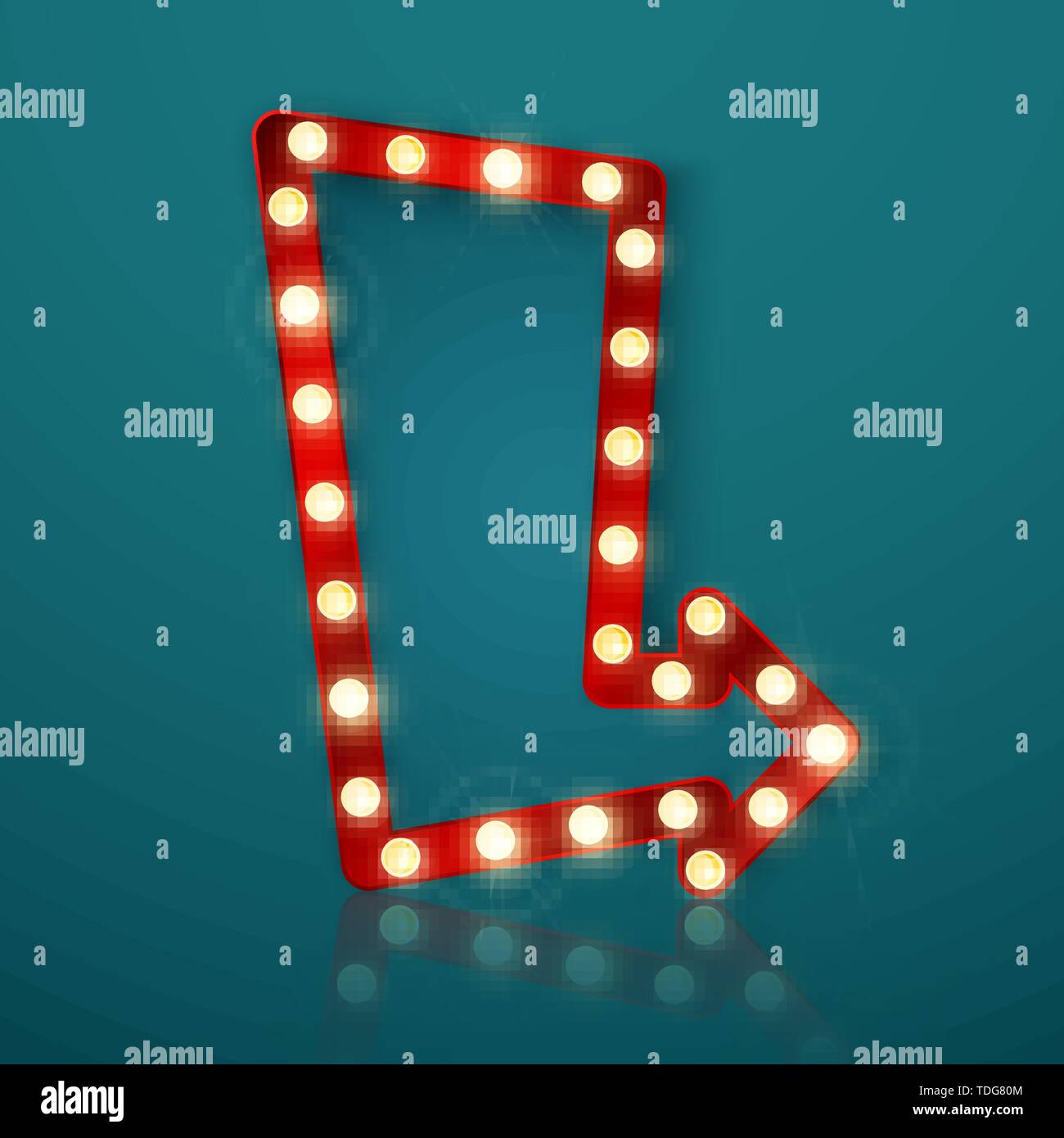 Neon light arrow hi-res stock photography and images - Alamy