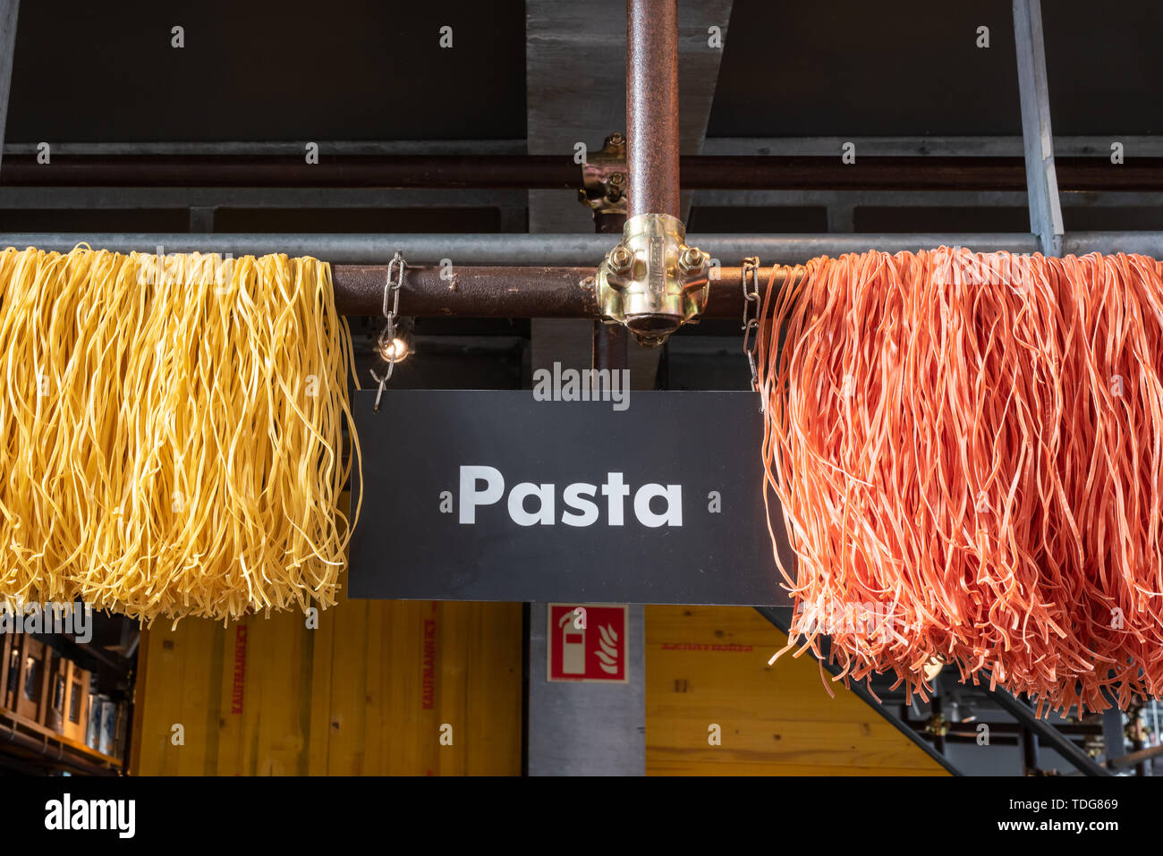 Hanging pasta hi-res stock photography and images - Alamy