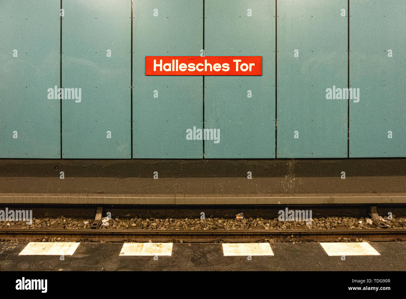 Berlin-Kreuzberg. Hallesches tor U Bahn. Underground railway station ...