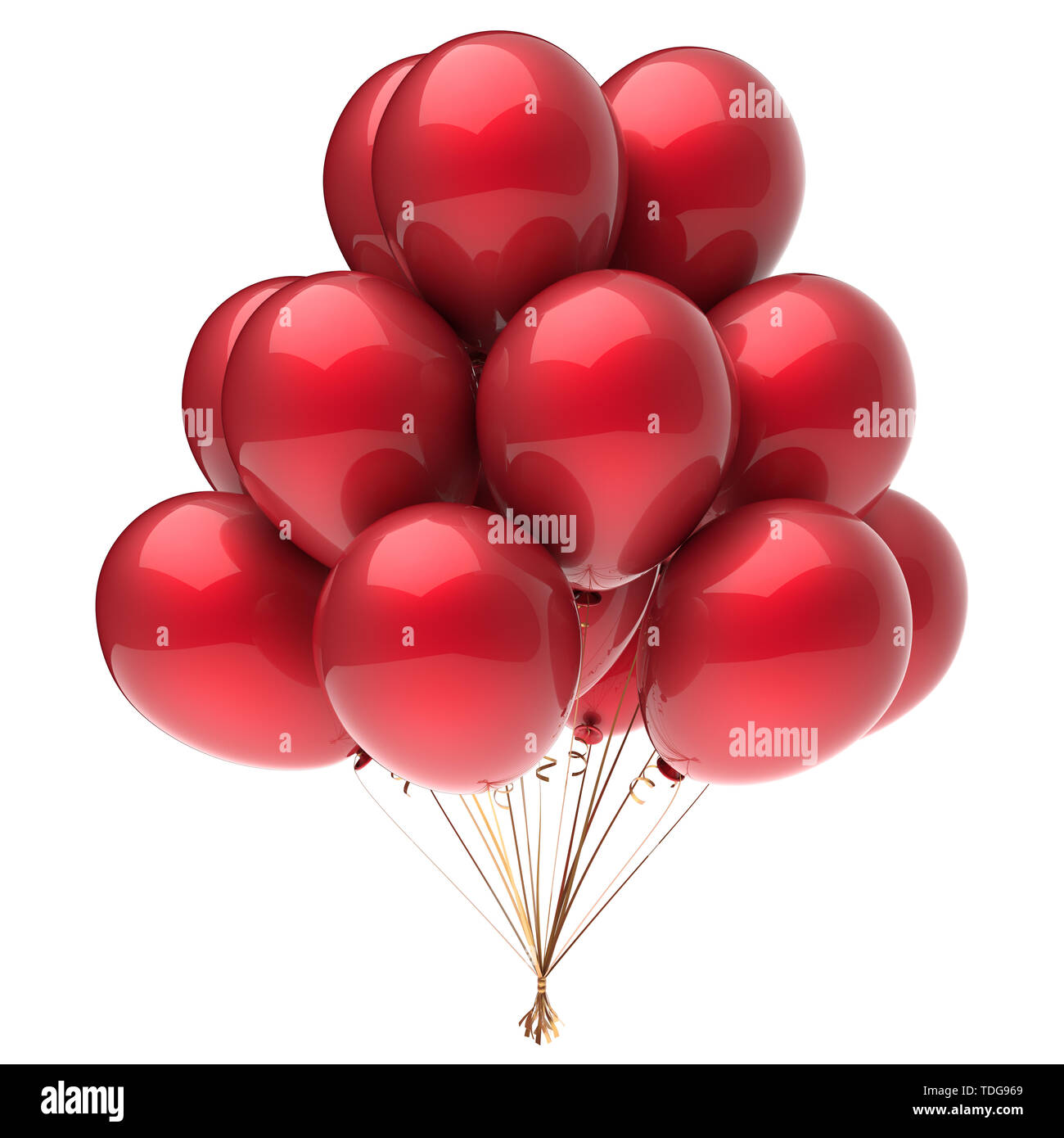 balloon red party birthday decoration glossy, helium balloons bunch ...