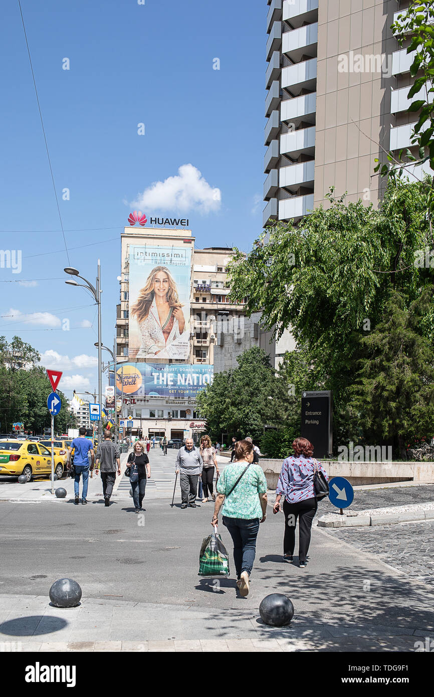 Bucharest traffic city centre hi-res stock photography and images - Alamy