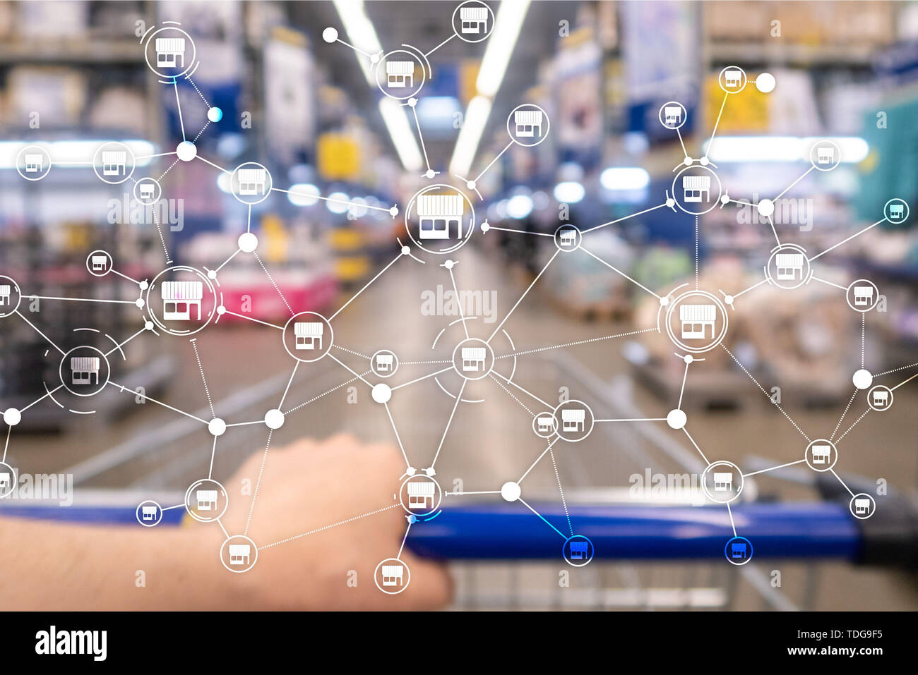 Franchise Distribution network Shop Retail Business Financial concept ...