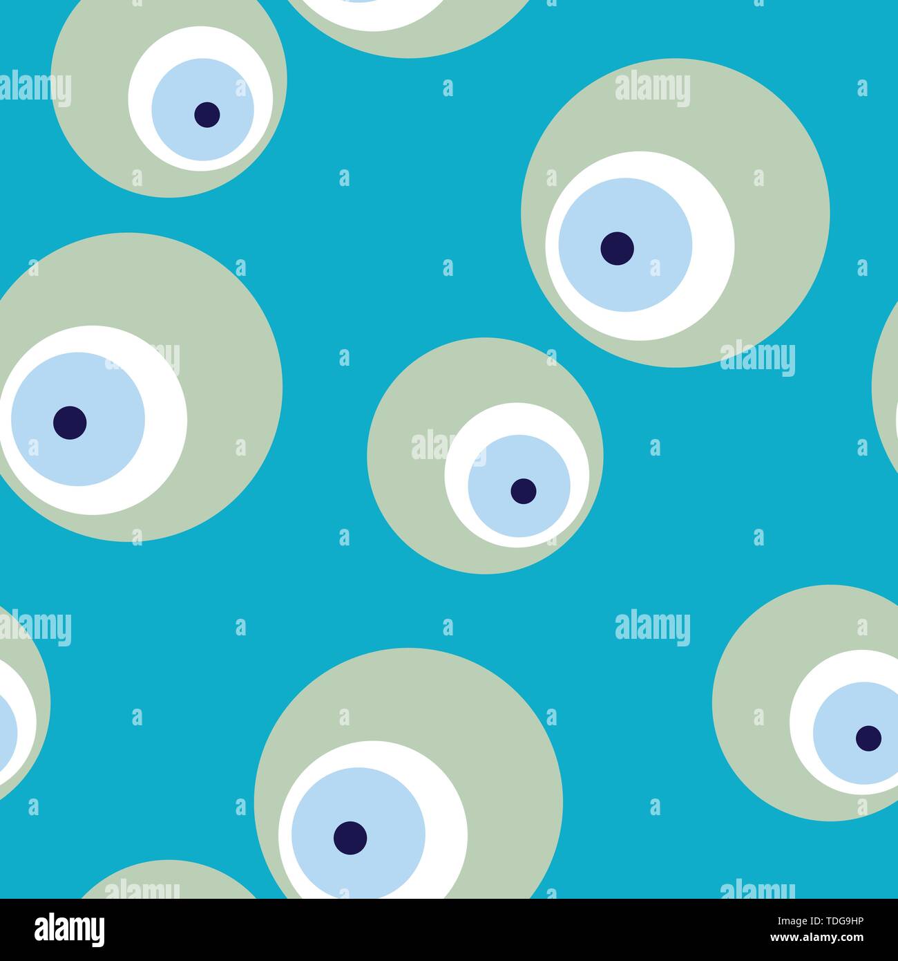 seamless pattern with evil eye vector - blue background Stock Vector ...
