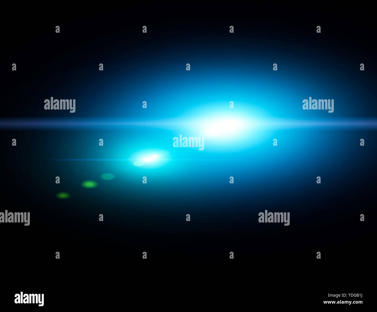 Lights and stars in the night. Lens refraction effect. Stars in the sky ...