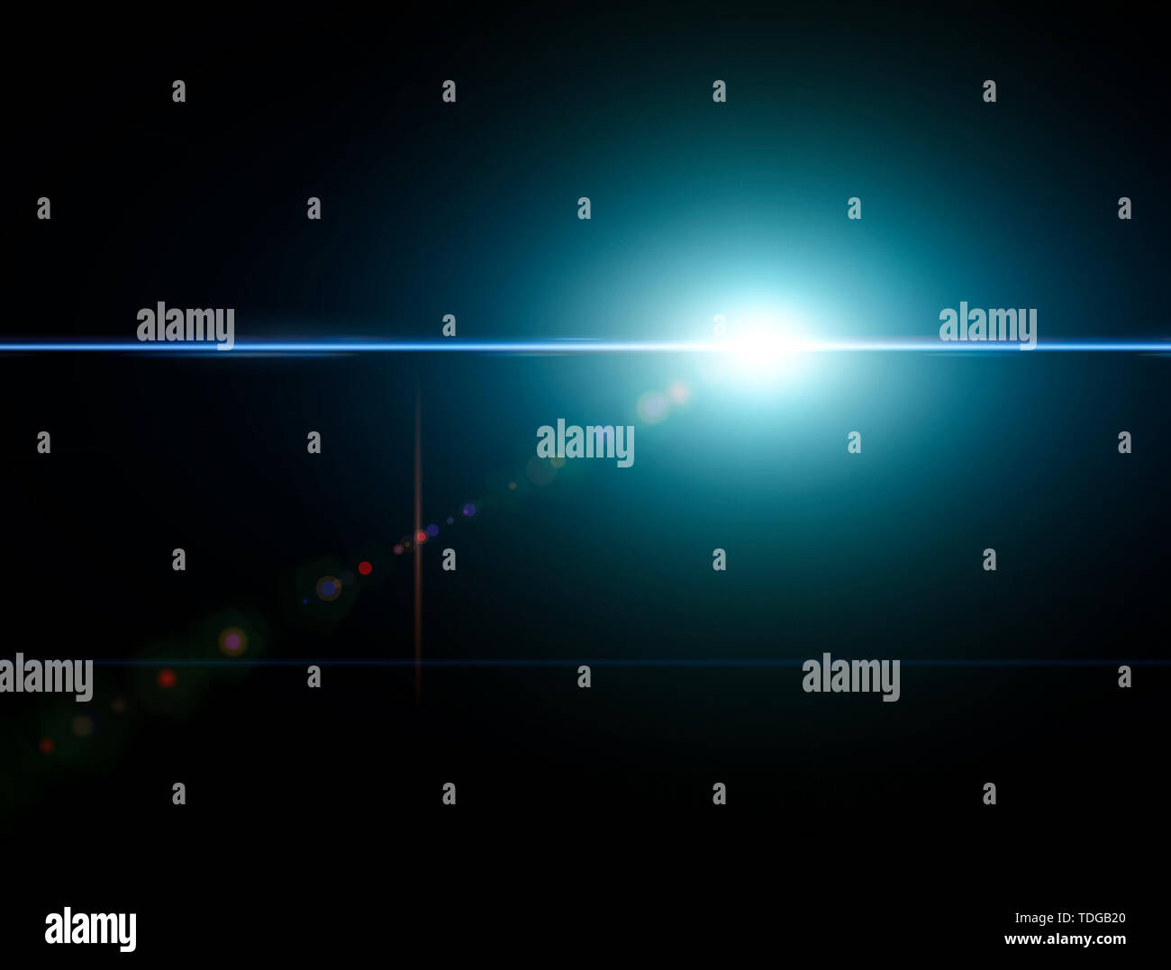 Lights and stars in the night. Lens refraction effect. Stars in the sky ...