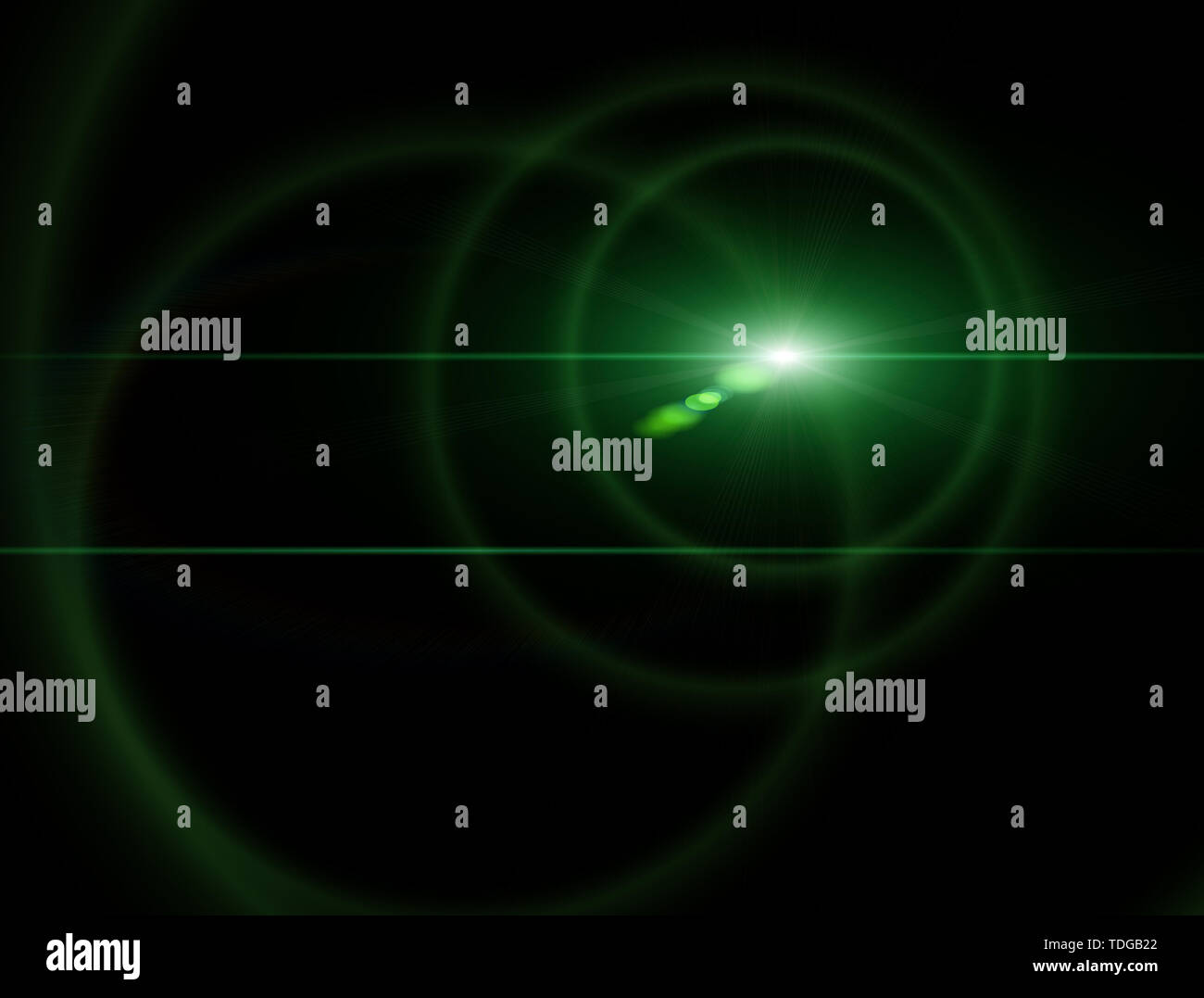 Lights and stars in the night. Lens refraction effect. Stars in the sky ...