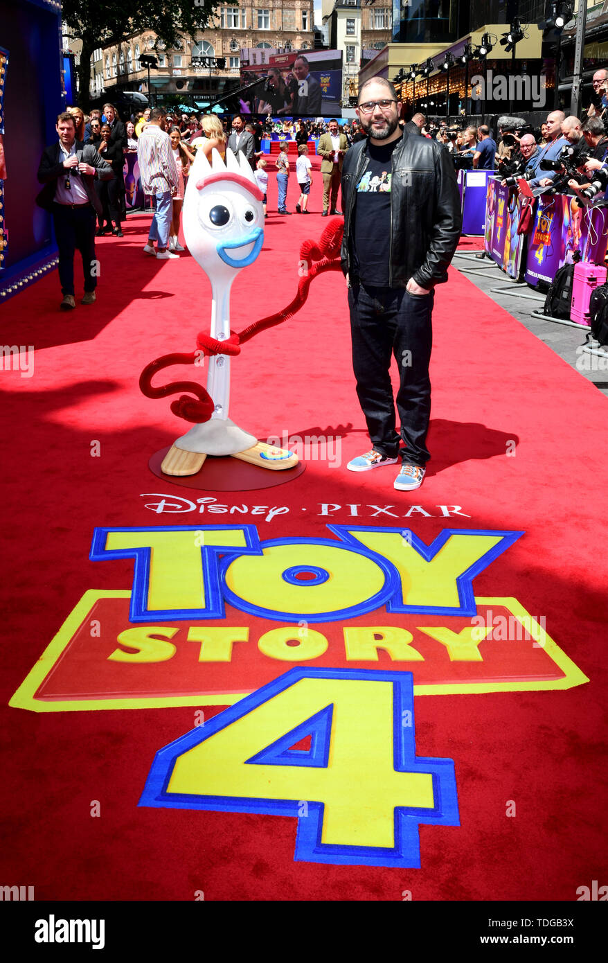 Josh Cooley attending the Toy Story 4 Premiere at Odeon Luxe, Leicester ...