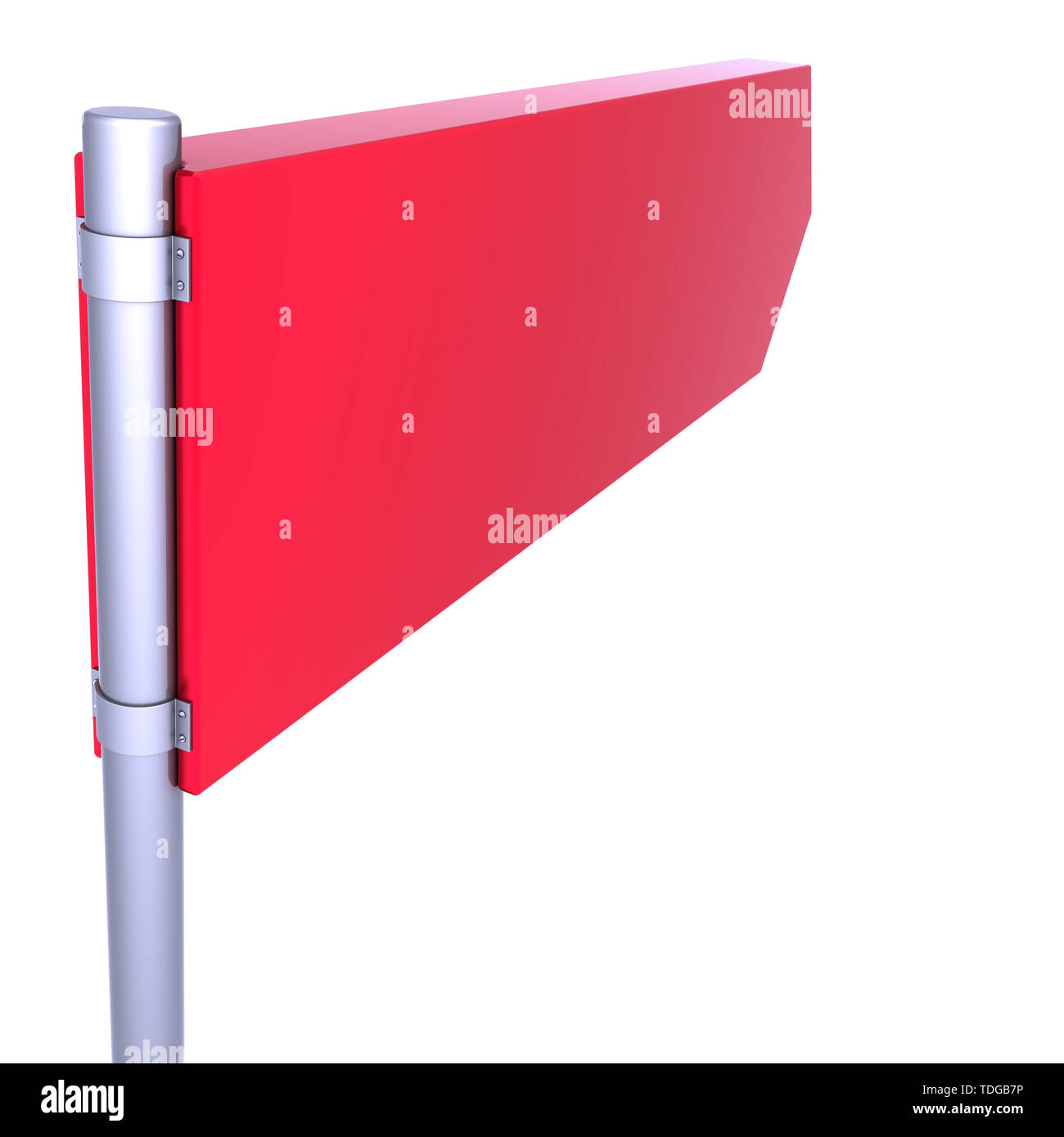 Road signpost directional blank red destination assistance navigation ...