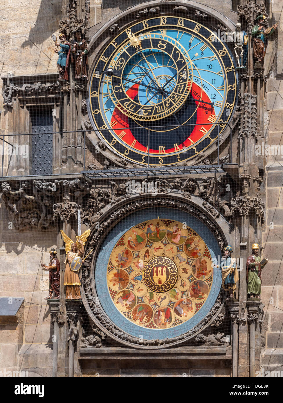 Medieval Prague Astronomical Clock, called prazsky orloj in Czech, and ...
