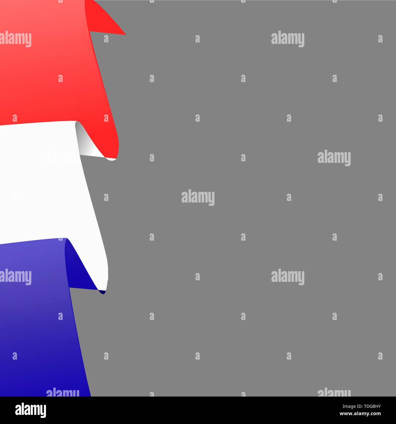 Banner illustration with flag. Bright background with flag of France ...