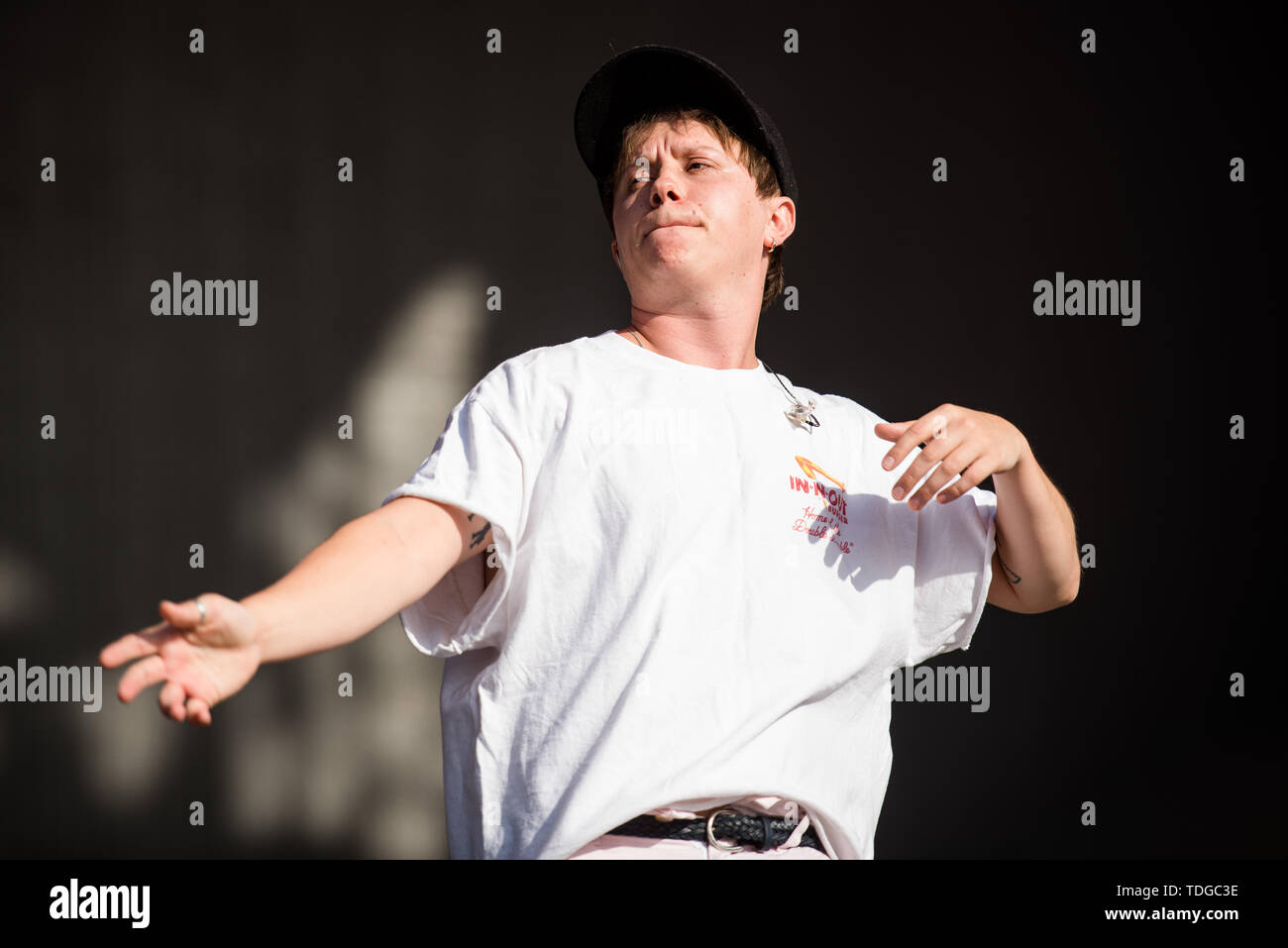 Conor Mason, singer of the British alternative rock band Nothing But ...