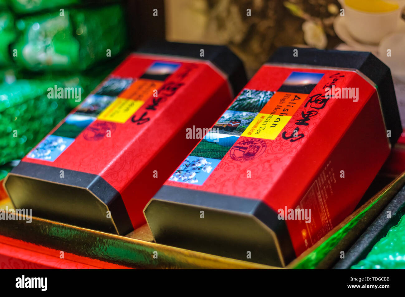 Alishan alpine black tea, Taiwan Stock Photo - Alamy