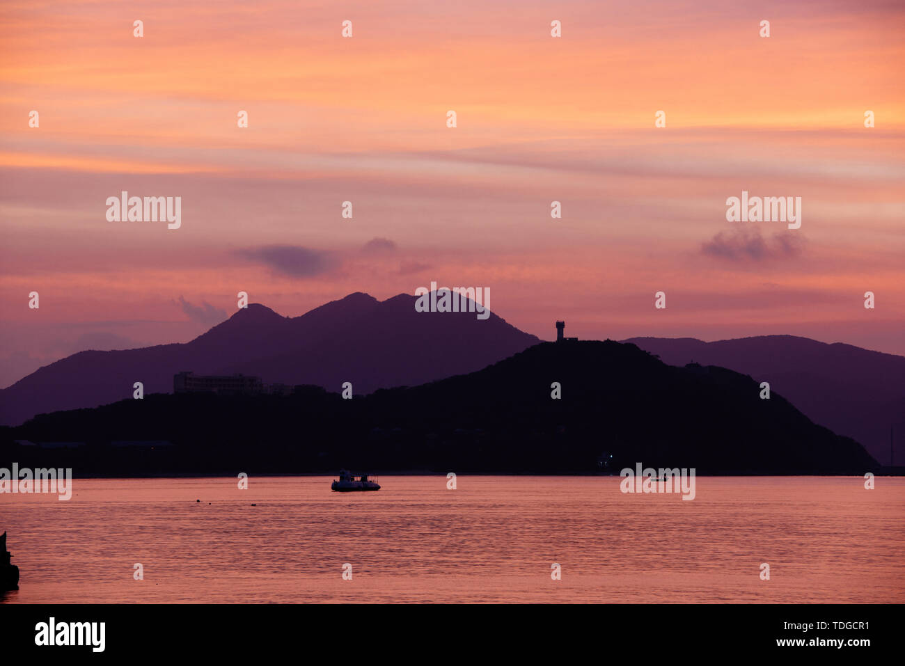 Sunrise by the sea in Sanya Stock Photo - Alamy