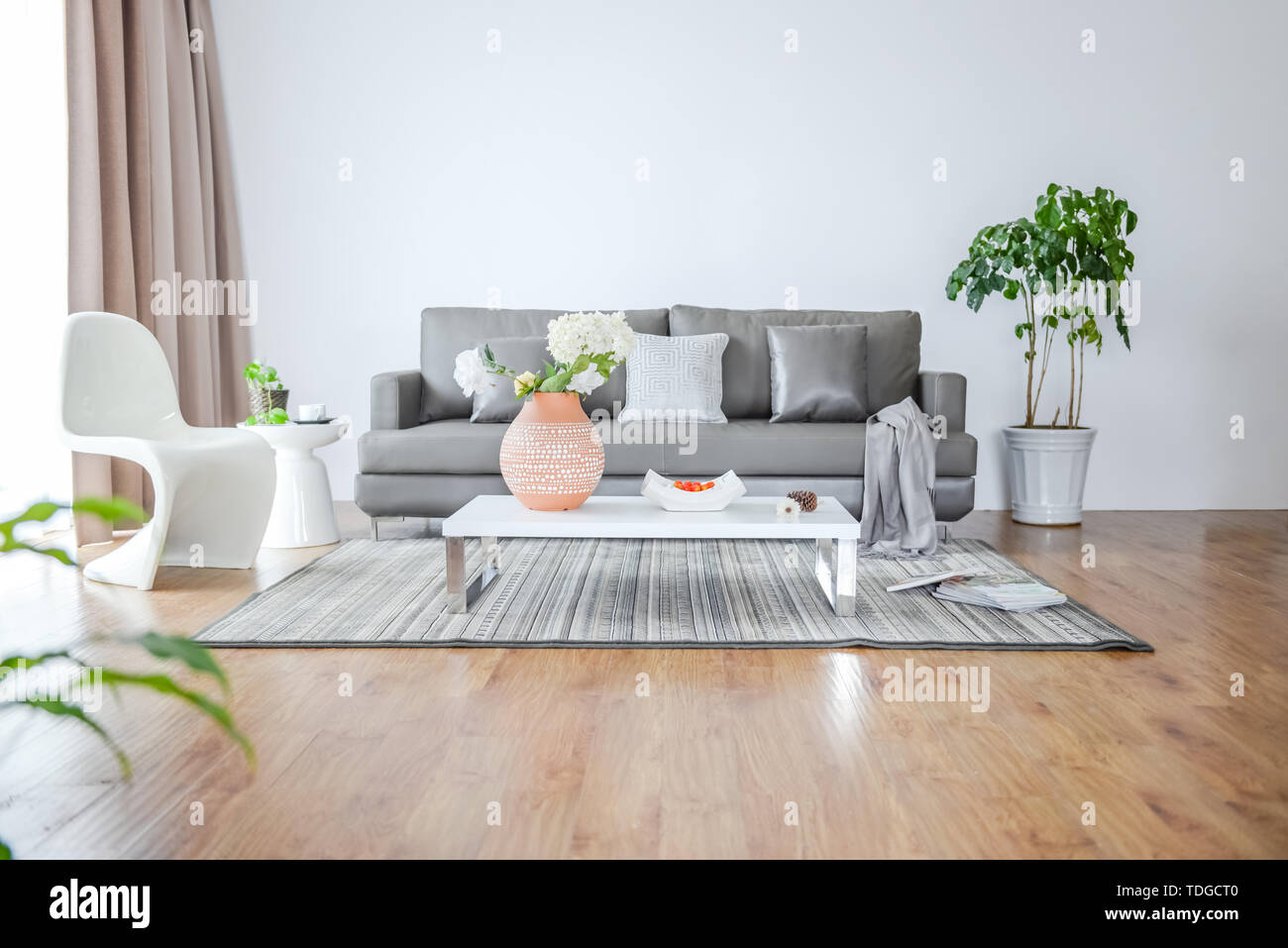 Interior design home decor scene Stock Photo - Alamy