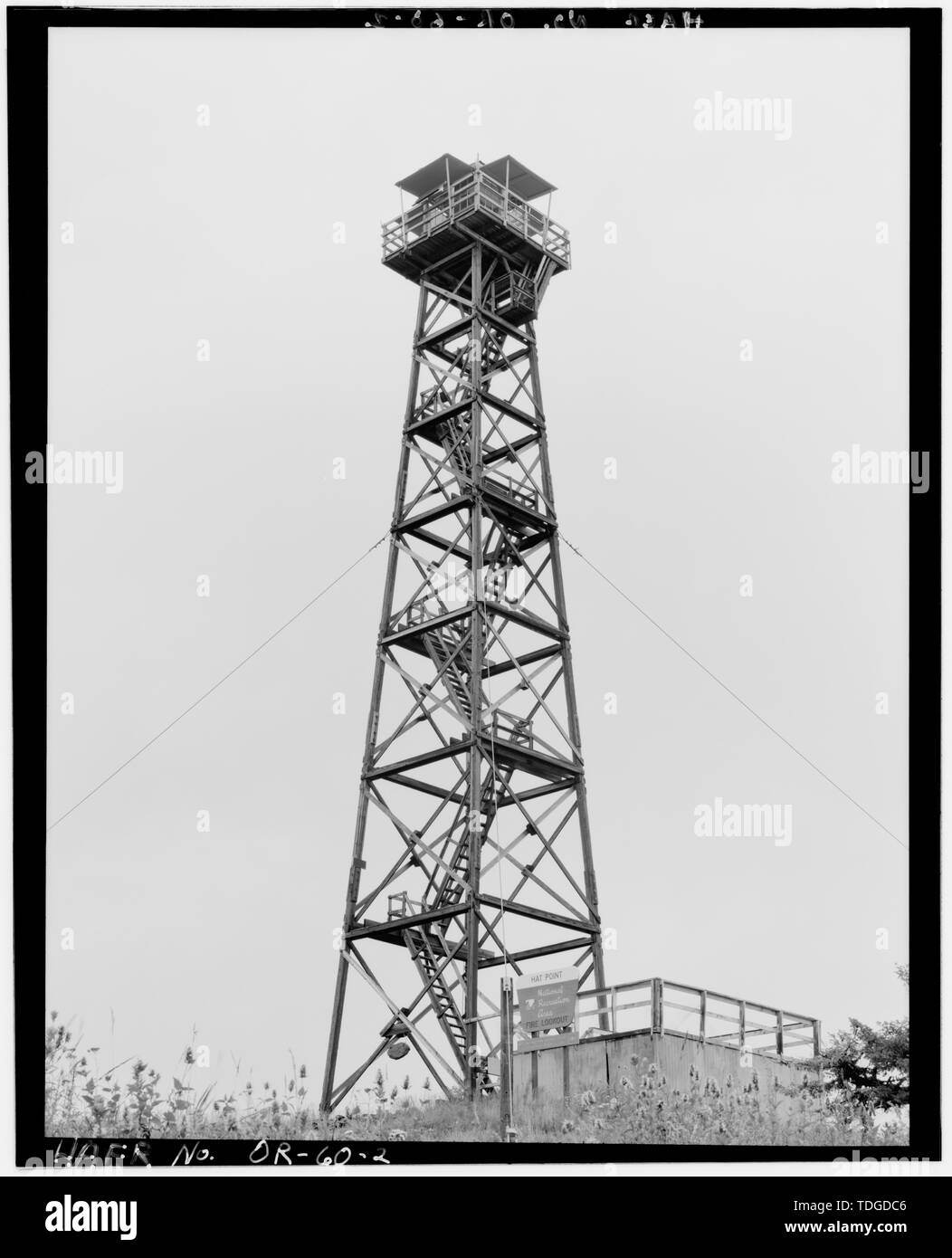 Fire lookout tower Black and White Stock Photos & Images - Alamy