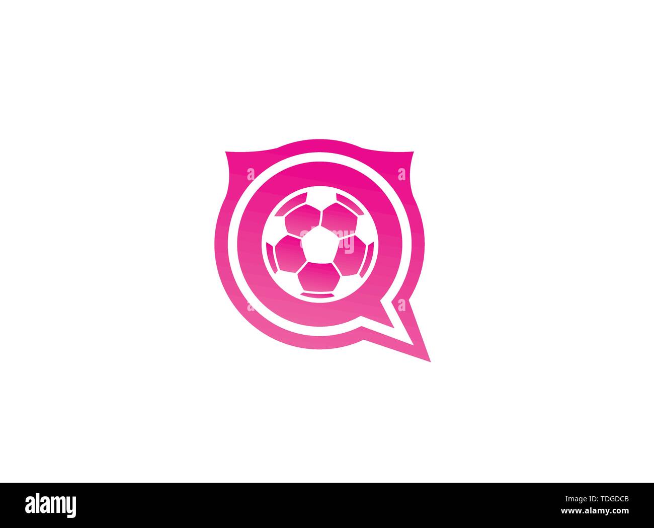 Football for logo design illustration in a chat icon Stock Vector Image ...