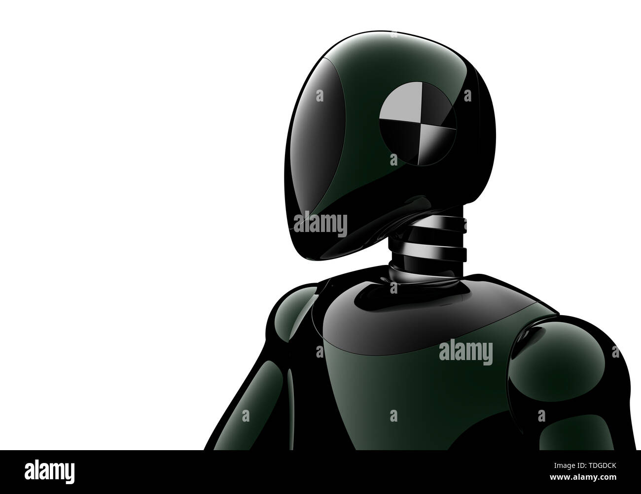 Robot futuristic cyborg bot android character concept. 3d illustration ...