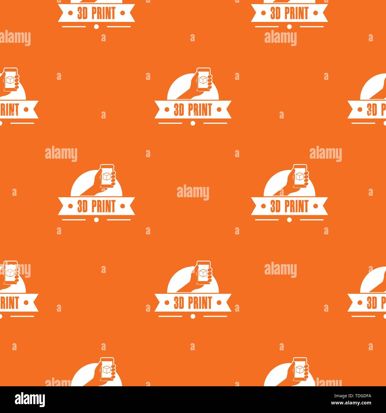 3d printing object orange Stock Vector Images - Alamy