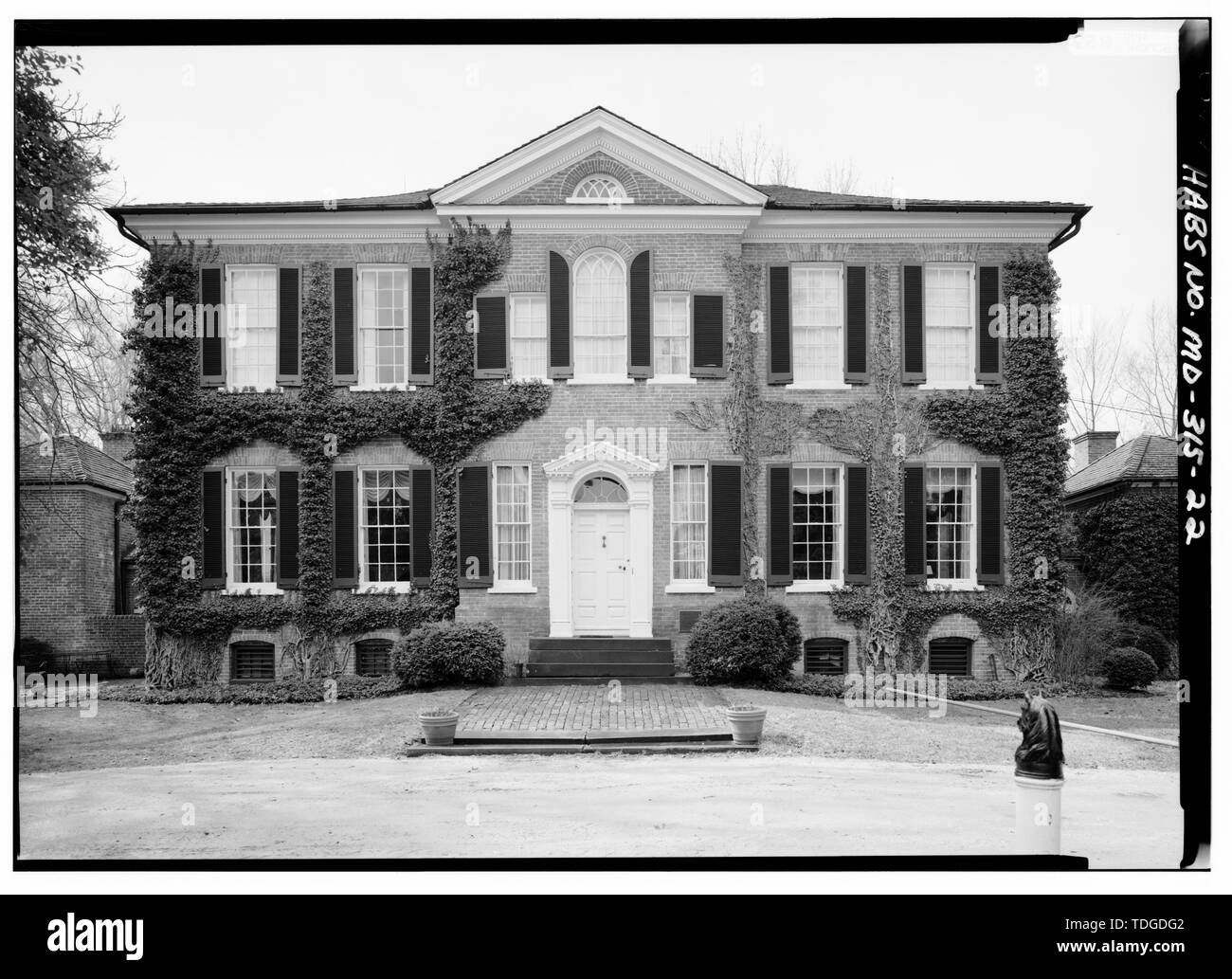 NORTHEAST (FRONT) ELEVATION VIEW, WITHOUT SCALE - Poplar Hill, 7606 ...