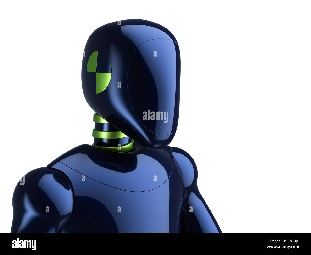 Portrait robot futuristic cyborg bot android crush test dummy ...