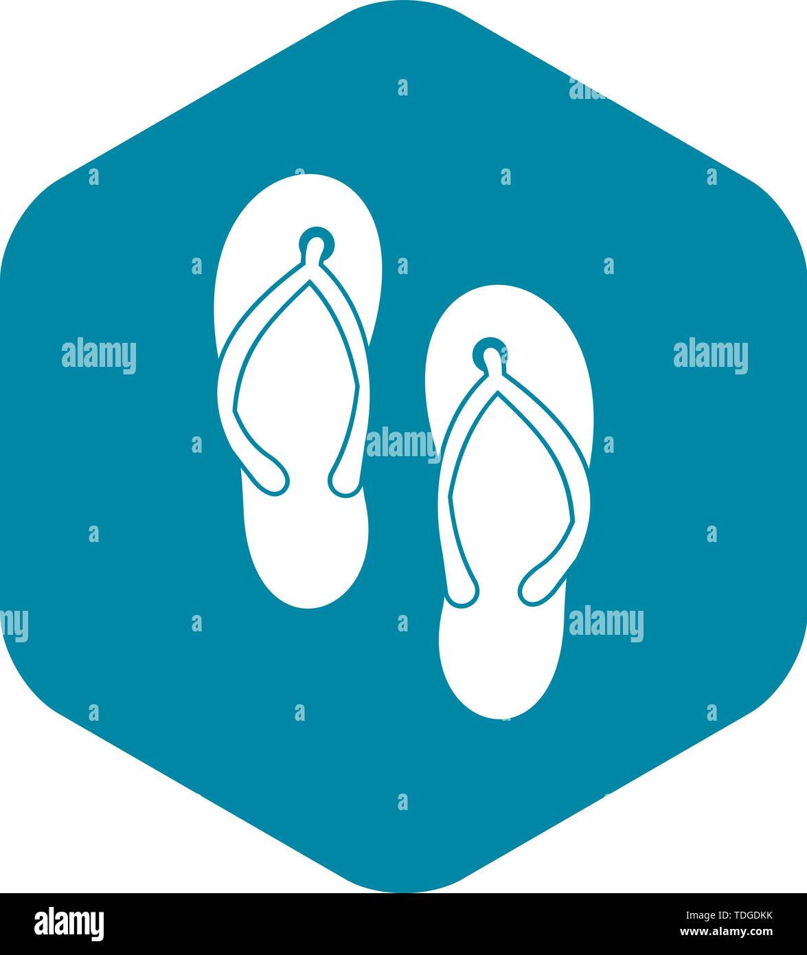 Beach thongs icon,simple style Stock Vector Image & Art - Alamy