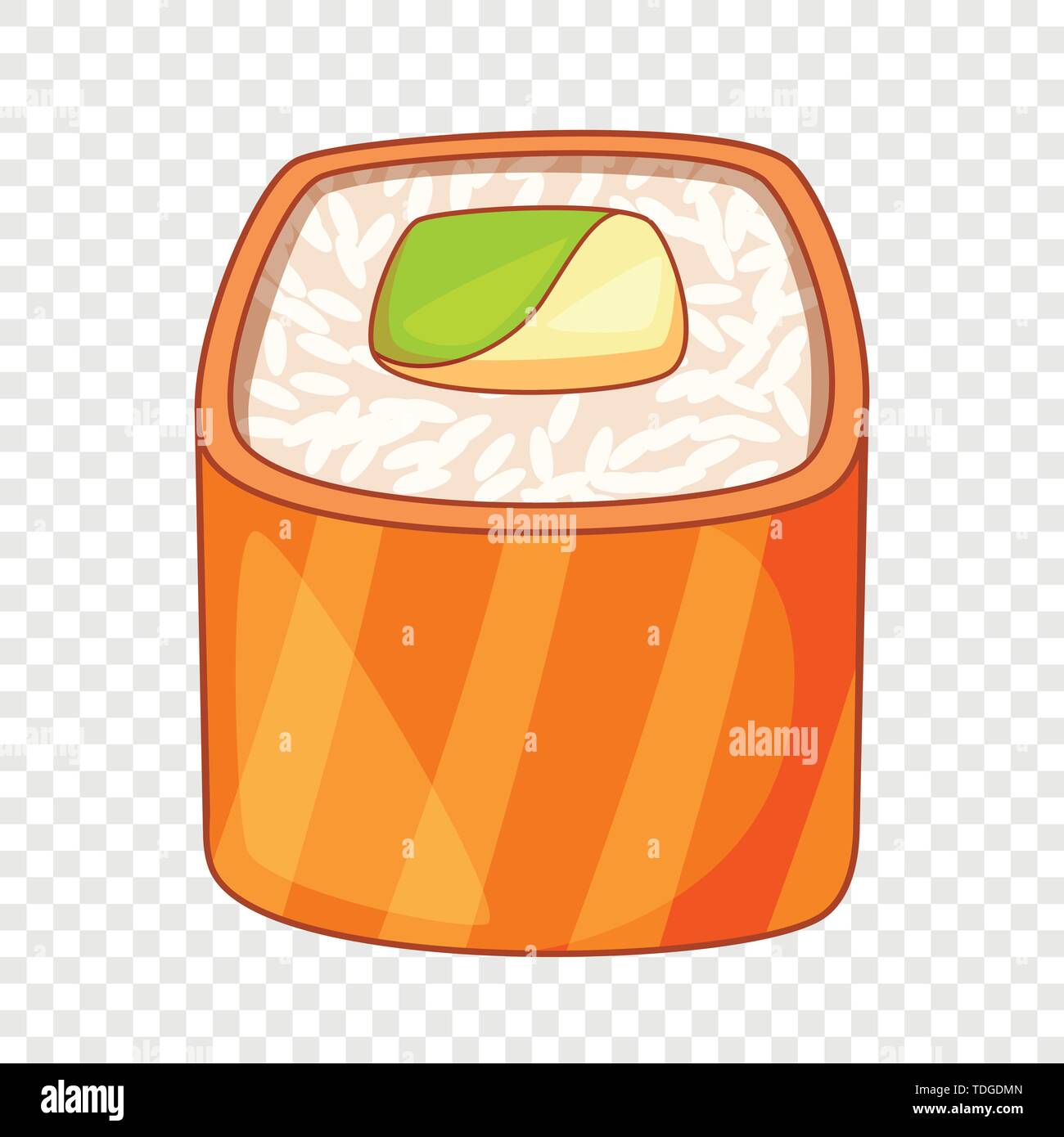 Roll with salmon icon, cartoon style Stock Vector Image & Art - Alamy