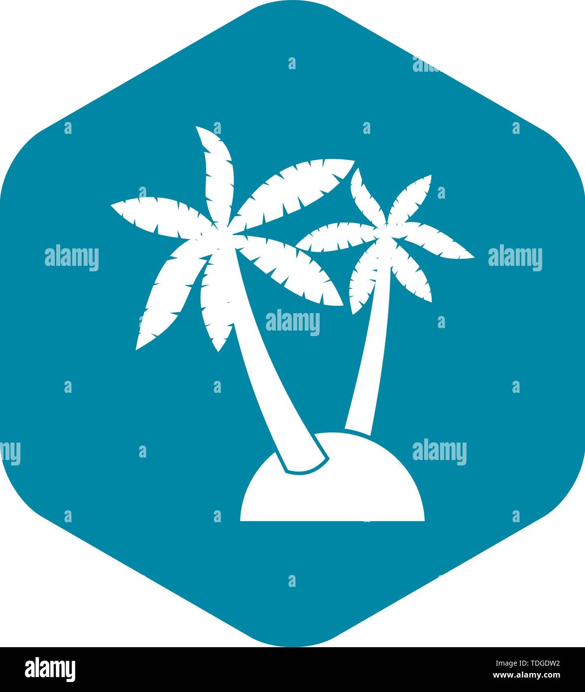Palm trees icon, simple style Stock Vector Image & Art - Alamy