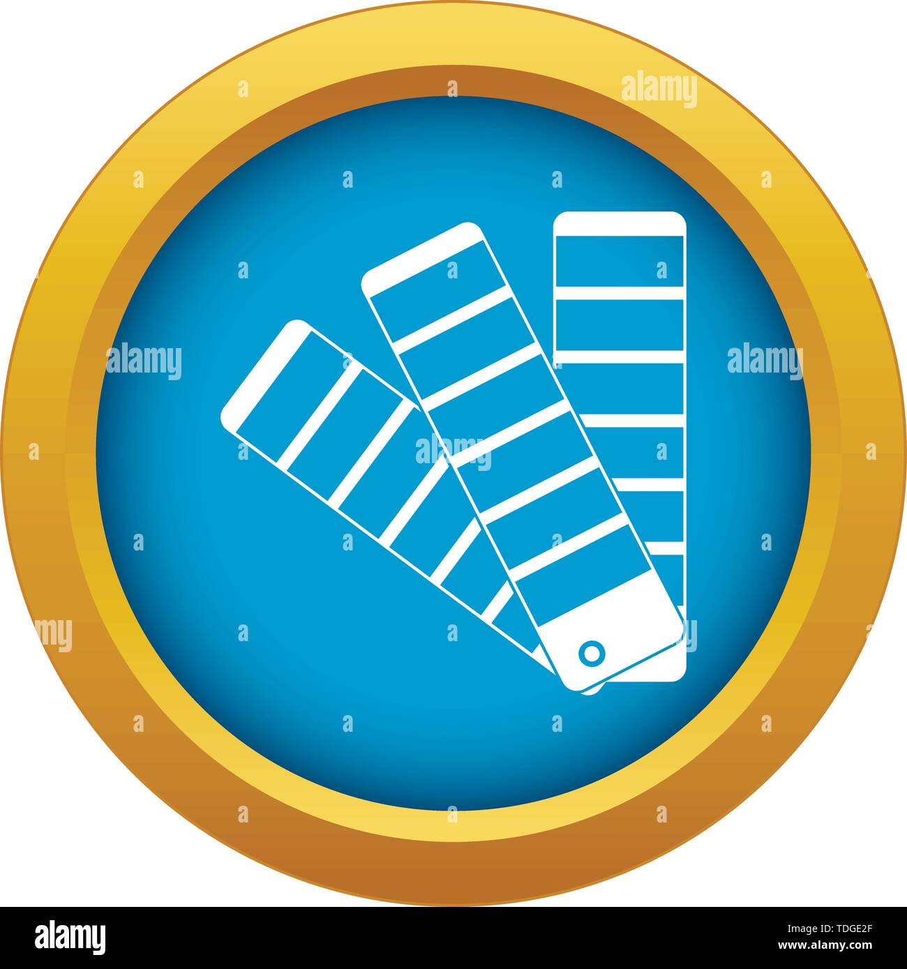 Paint color selection booklet icon blue vector isolated Stock Vector ...