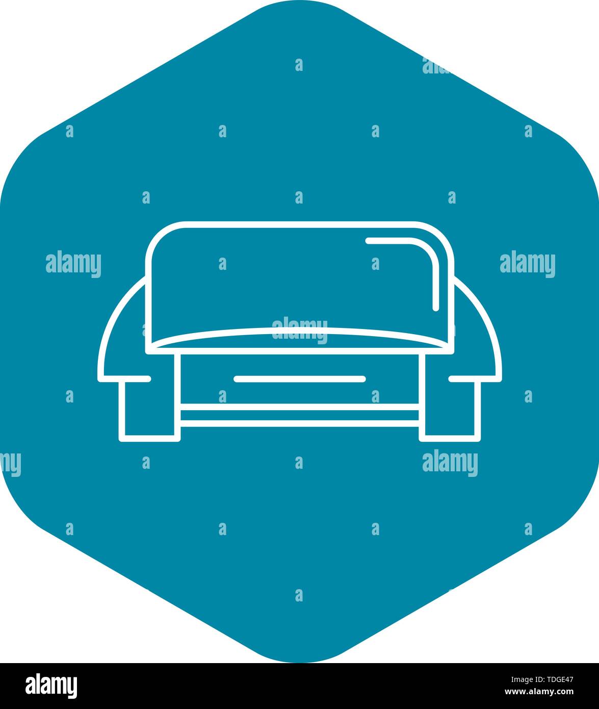 Modern sofa icon, outline style Stock Vector Image & Art - Alamy