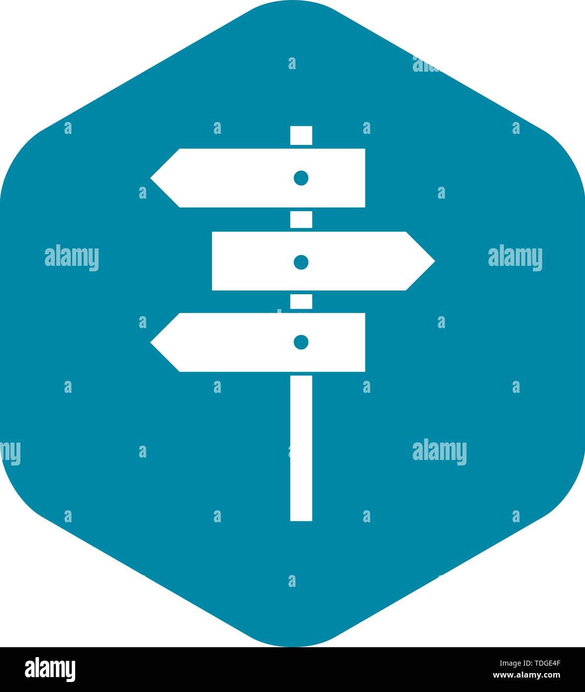 Direction signs icon, simple style Stock Vector Image & Art - Alamy