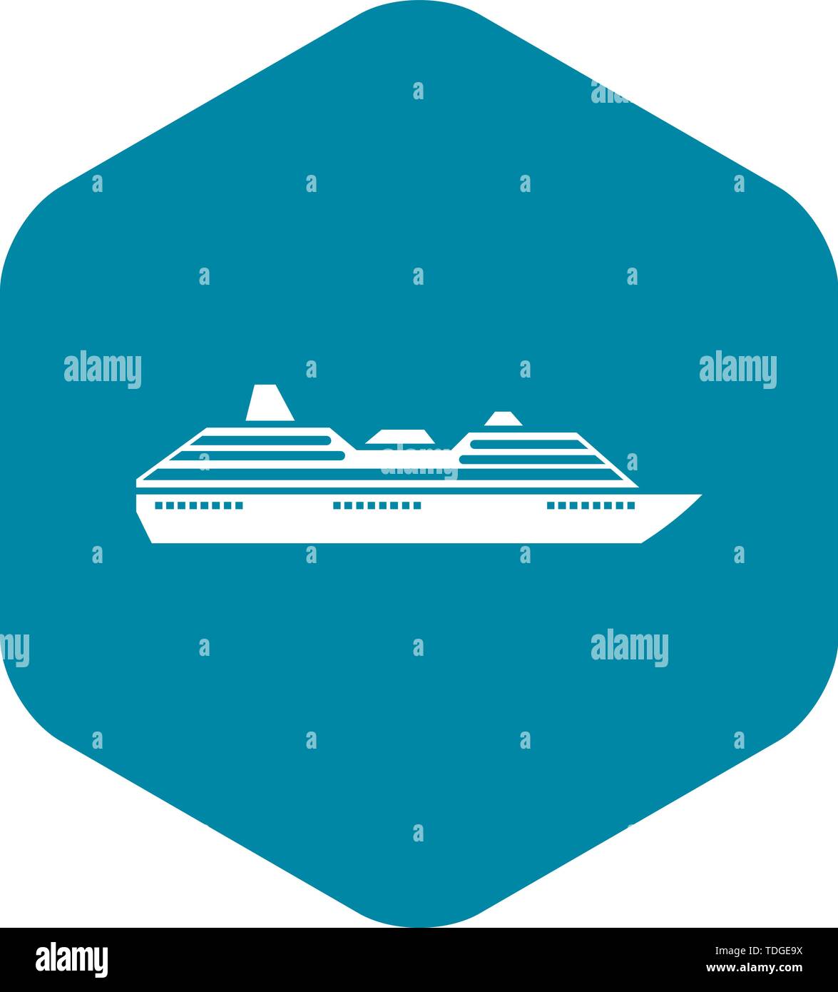 Cruise ship icon, simple style Stock Vector Image & Art - Alamy