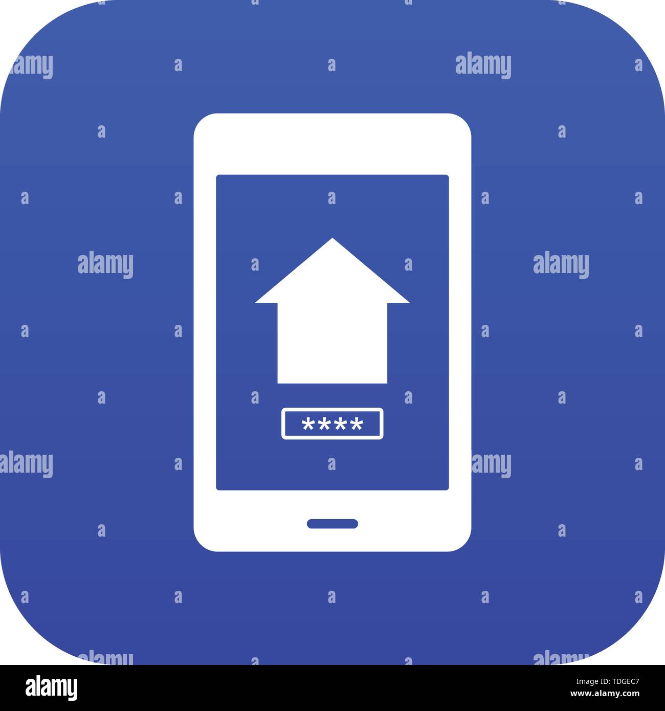 Working phone icon digital blue Stock Vector Image & Art - Alamy