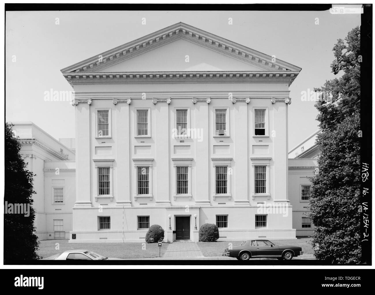 NORTHEAST FACADE, EAST PORTION OF MAIN BLOCK - Virginia State Capitol ...