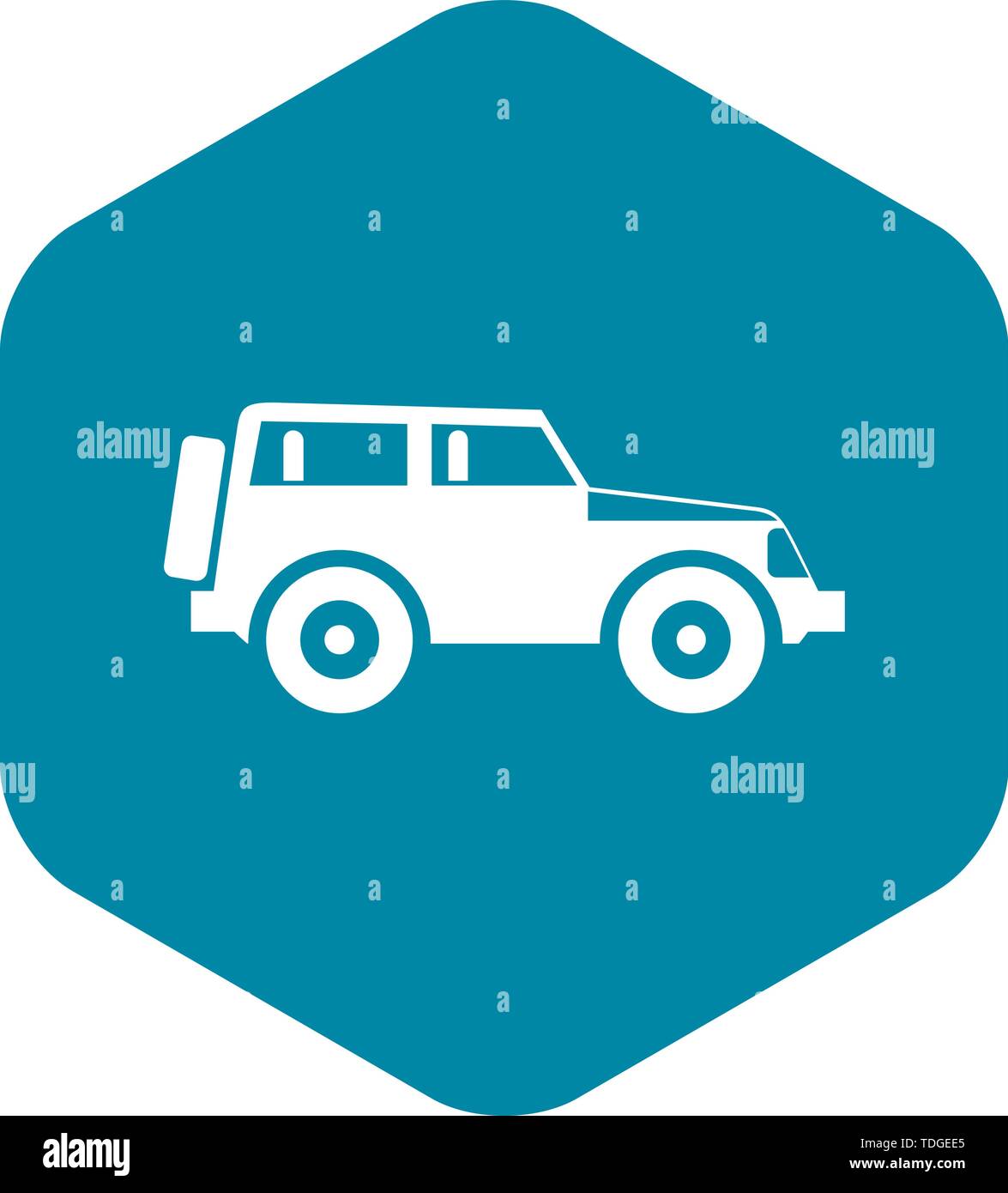 Jeep icon in simple style Stock Vector Image & Art - Alamy