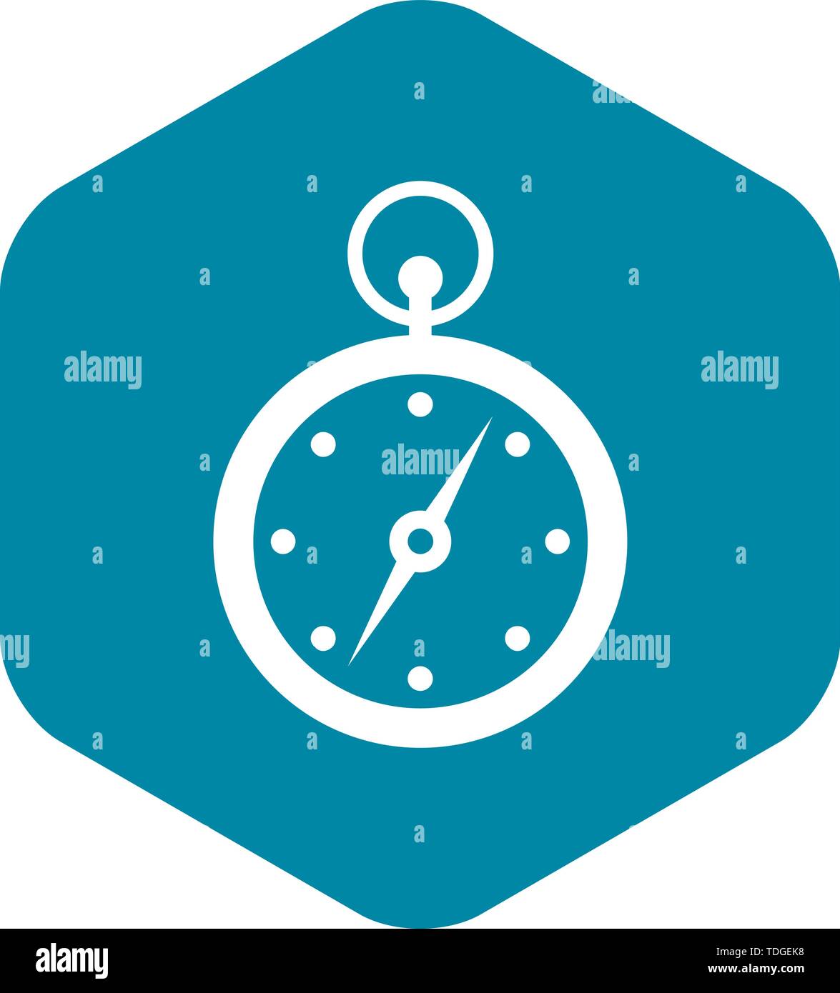 Compass icon in simple style Stock Vector Image & Art - Alamy
