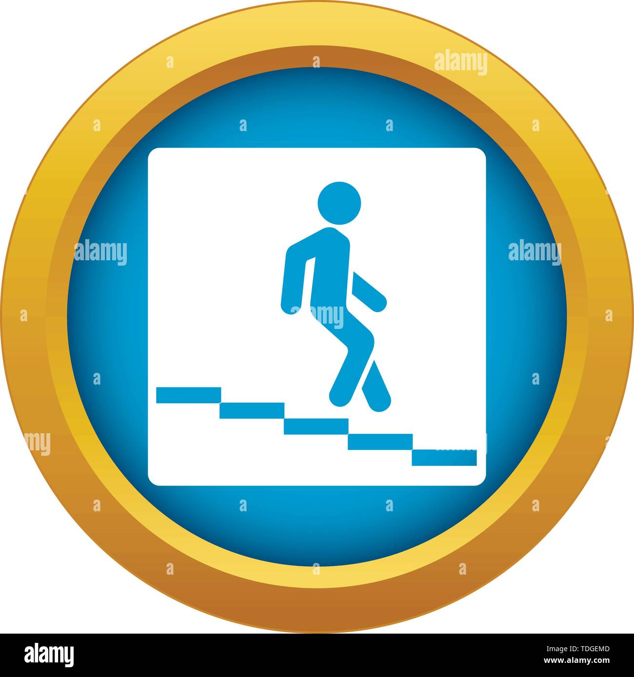 Underpass road sign icon blue vector isolated Stock Vector Image & Art ...