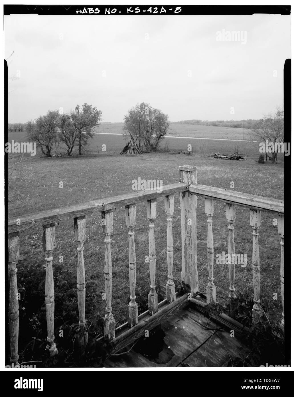 NORTHEAST RAILING OF HOUSE, FENCE POST STORAGE IN REAR - Kandt-Domann ...