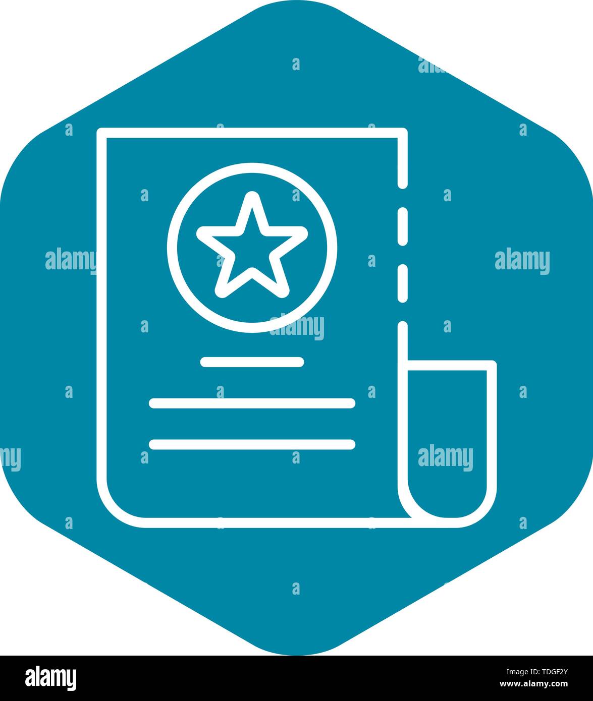 Paper vlog icon, outline style Stock Vector Image & Art - Alamy