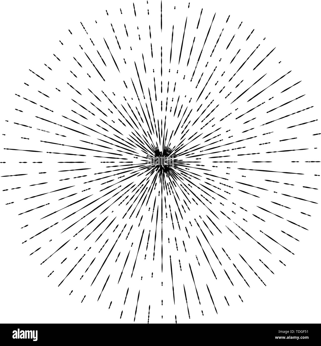 Retro sun bursts, Vintage radiant sun rays shape, logo, labels or ...