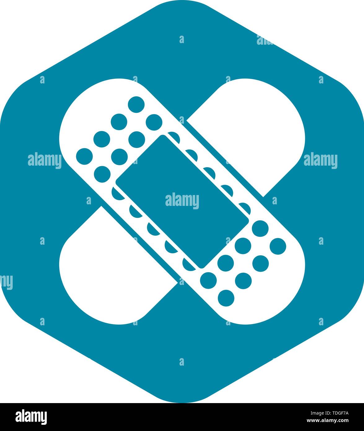 Medical patch icon, simple style Stock Vector Image & Art - Alamy