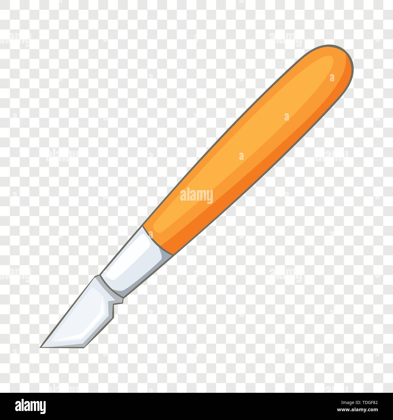 Wood chisel for carving wood icon, cartoon style Stock Vector Image ...